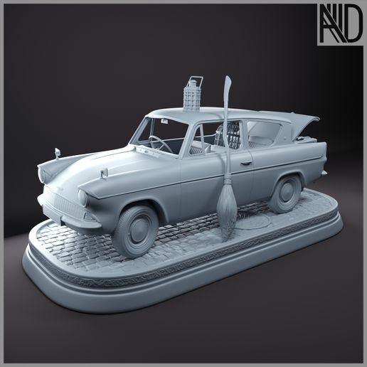 Файл STL Ford Anglia 105e 🚙 ・Дизайн 3D-печати для загрузки3D・Cults