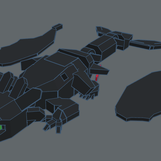 🐉 Low Poly Articulated Toothless・ STL File for 3D printing・Cults