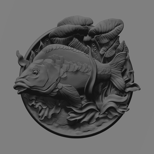 STL file fish stl cnc design 🐠 ・Model to download and 3D print・Cults