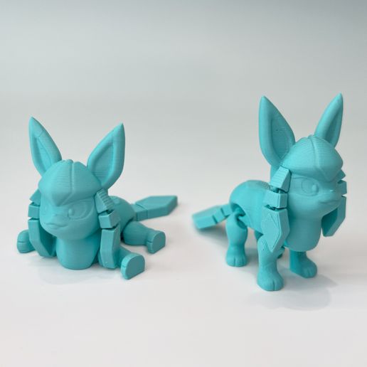 Archivo STL POKEMON - POKEMON FLEXI GLACEON (EASY PRINT NO SUPPORT) 🐉 (3MF)・Objeto imprimible en ...