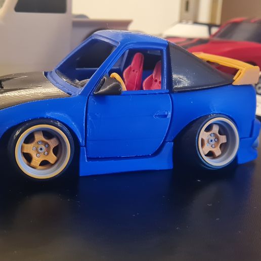 🚗 Nissan 200sx Tooned car model kit・3D Print with the Bambu Lab A1 ...