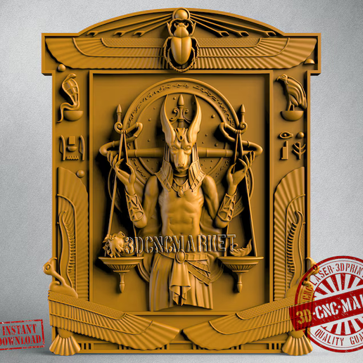 STL file Egyptian God Anubis STL, Egyptian God Anubis 3d figure, stl ...