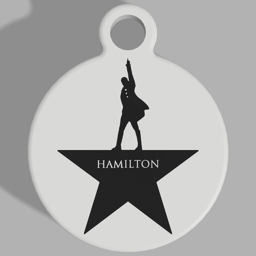 🗝️ Hamilton Keyring・ STL File for 3D printing・Cults