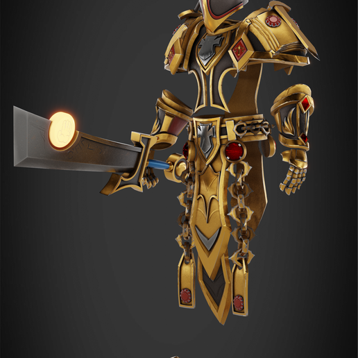 🗺️ World of Warcraft Paladin Judgment Armor and Sword for Cosplay・ 3D ...