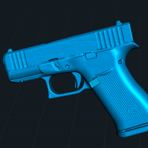 🔫 Glock 43x high resolution real size scan・ STL File for 3D printing・Cults
