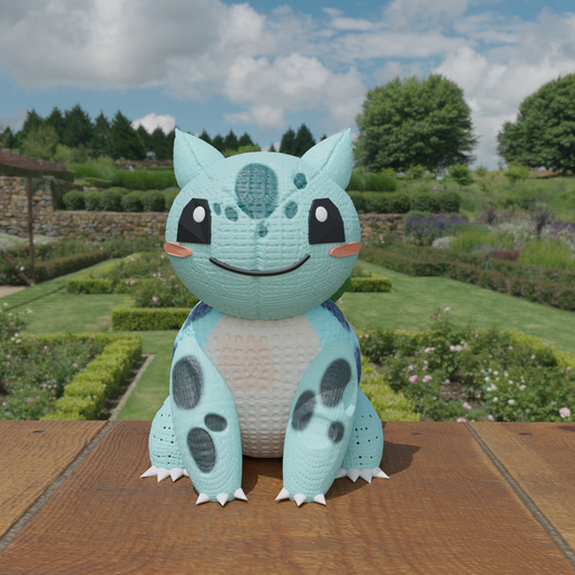 👾 Bulbasaur Pokémon embroidery texture・Archivo STL Gratis para ...