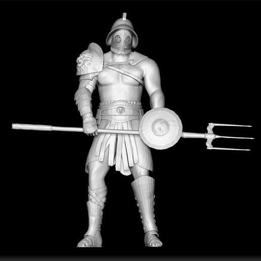 STL file Gladiator - 3D Print Gladiator Sculpture - Roman Warrior ...