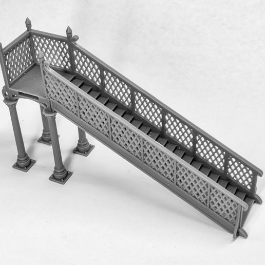 🛤️ Lattice Railway Footbridge 01 - 00 Gauge / 1:76 Scale - Detailed ...
