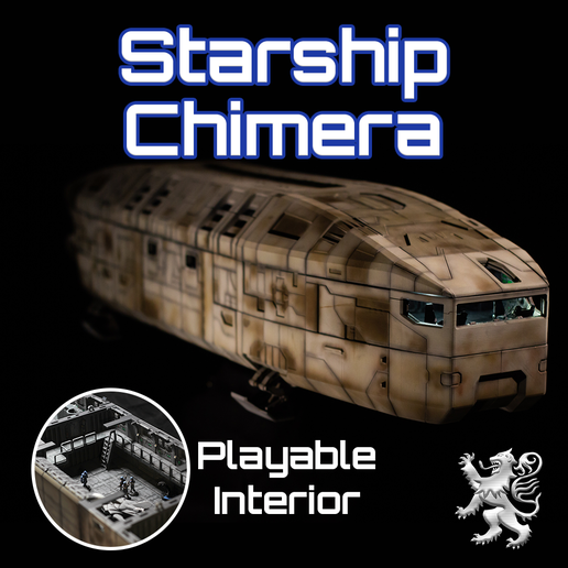 ⭐ Starship Chimera・ 3D File for ・Cults