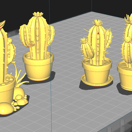 🌵 Potted Cactus for Dollhouse - Scale 1/6 (30 cm)・Free OBJ File for 3D printing・Cults
