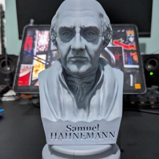 👤 "Bust of Samuel Hahnemann" / "Samuel Hahnemann Bust".・ 3D File for 3D ...