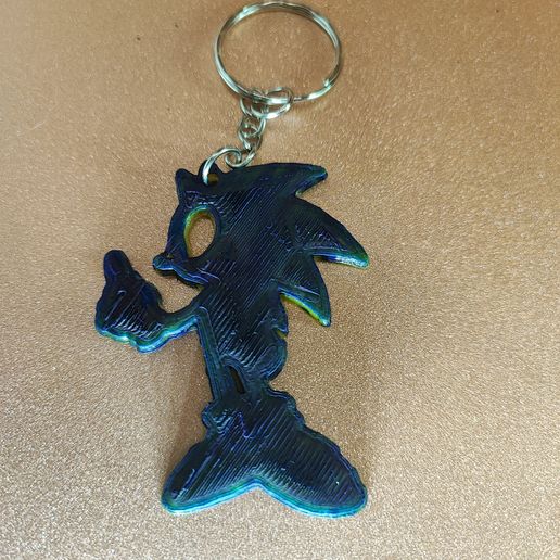 STL file Sonic key ring 🔑 ・3D printing model to download・Cults