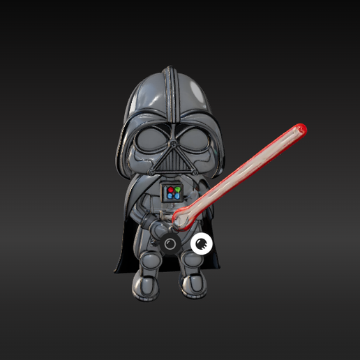 ⭐ Darth Vader STL – Cute Sith Lord 3D Print | Star Wars Dark Side Mini ...
