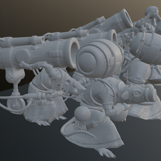 🐀 stinky rat mortars from total war・Free 3D File for 3D printing・Cults