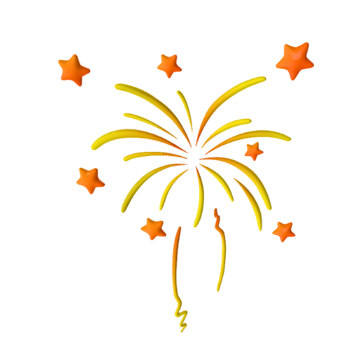 🎆 Fireworks 2・ STL File for 3D printing・Cults