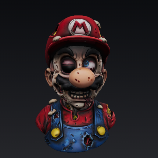 🧟 mario zombie・Free STL File for 3D printing・Cults