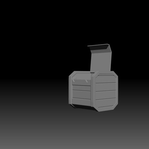 OBJ file Jedi Survivor Loot Crate Box Opening Lid 📦 ・3D printable ...