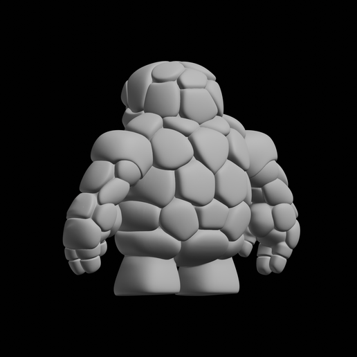 👹 Pebble Golem Figure Fantasy Creature・ 3D File for 3D printing・Cults