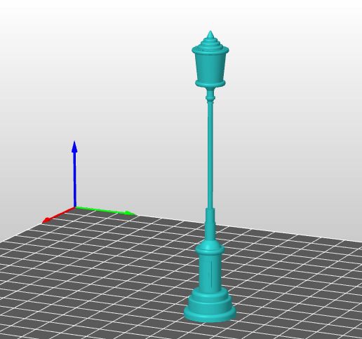 🔦 Retro street lamp for diorama・Free STL File for 3D printing・Cults