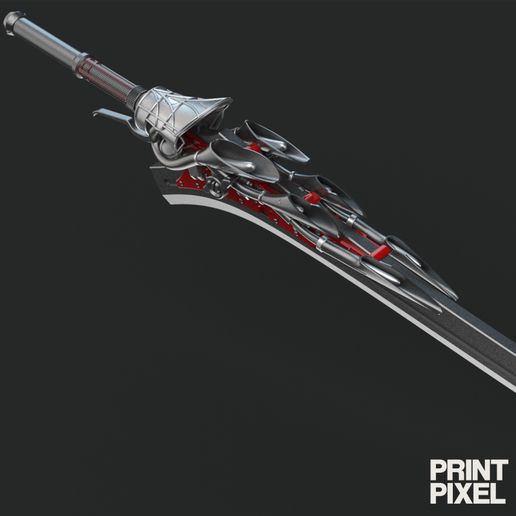 👸 Red queen sword -Devil may cry・ 3D File for 3D printing・Cults