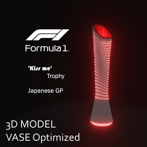 🏆 F1 Trophy Japanese GP・ STL File for 3D printing・Cults