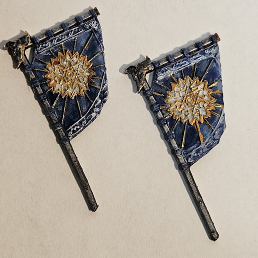 ☀️ Dwarven Sun Banners・ STL File for 3D printing・Cults