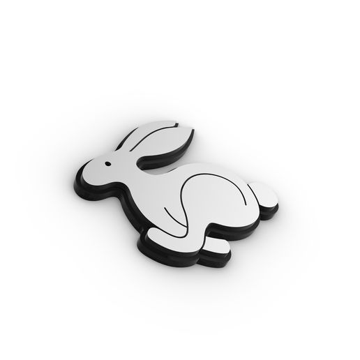 🐇 VW RABBIT MK1 MK2 BADGE EMBLEM・ STL File for 3D printing・Cults