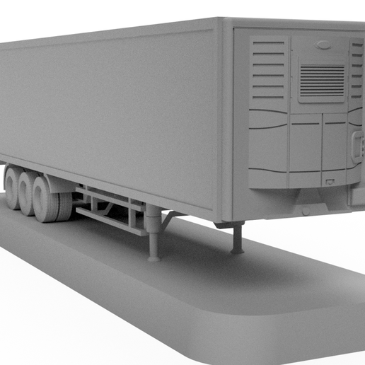 🚚 Realistic Cargo Truck Trailer 3D Model - Realistic Cargo Truck ...