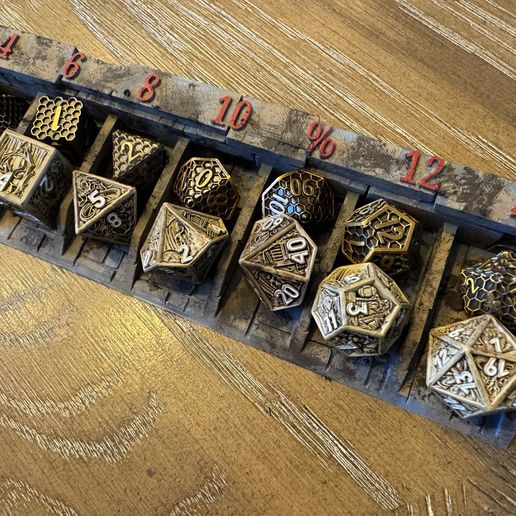 STL file Labeled Dice Tray 🎲 ・3D printable model to download・Cults