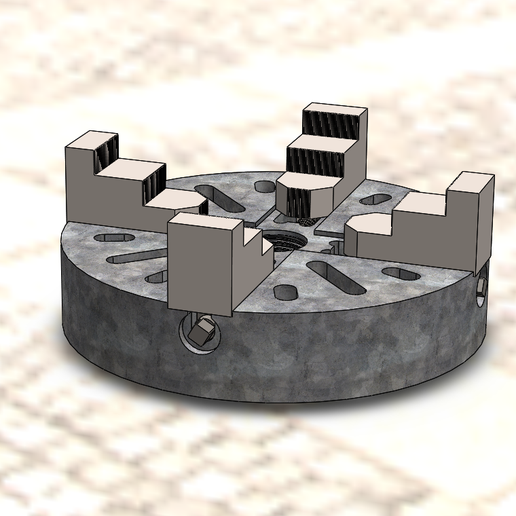 🧞‍♂️ 4-jaw chuck・ 3D File for 3D printing and CNC machining - Laser ...