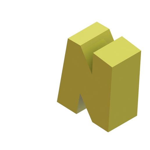 Free STL file Letter N 🗺️ ・3D printable model to download・Cults