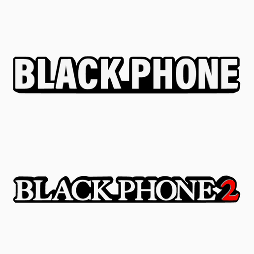 📞 BLACK PHONE & BLACK PHONE 2 Logo Display by MANIACMANCAVE3D・ STL File ...