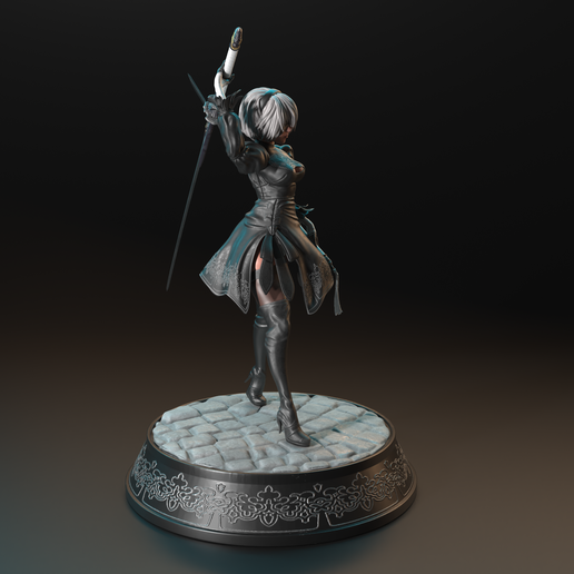 Archivo STL 2b nier automata 🦸 ・Plan imprimible en 3D para descargar・Cults