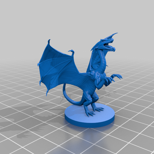 🐉 Mithral Dragon・Free STL File for 3D printing・Cults