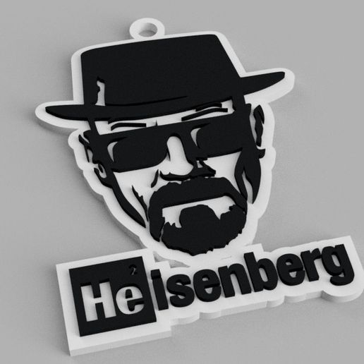 🗝️ Heisenberg Keychain – Breaking Bad Walter White 3D Model・ STL File for 3D printing・Cults