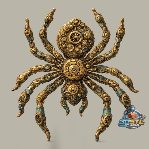 🕷️ Steampunk spider STL FILE, 3D DIGITAL PRINTING STL FILE FOR 3D ...