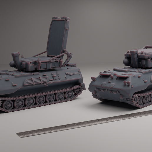 🪖 MT-LBu with Zoopark-1. Russian counter-battery radar system.・ STL File for ・Cults