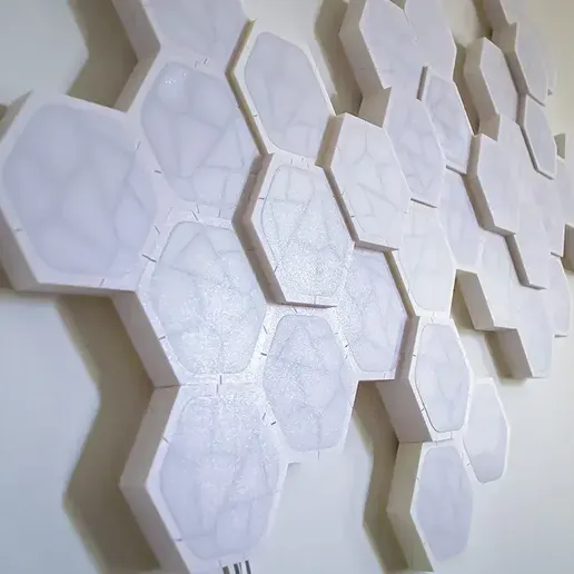 🔦 HexaLeaf - Led Light Panels・Free 3D File for ・Cults