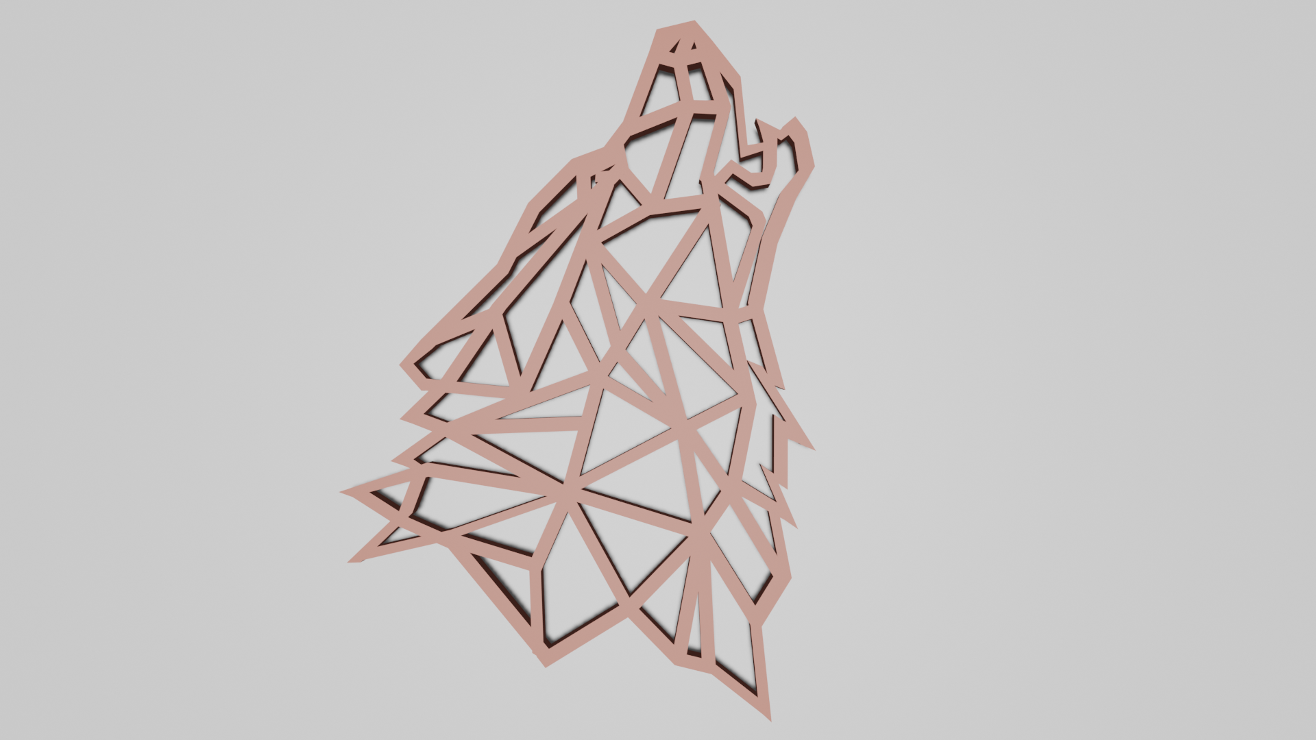 Télécharger fichier STL gratuit Porte clés loup low poly • Modèle à imprimer en 3D • Cults