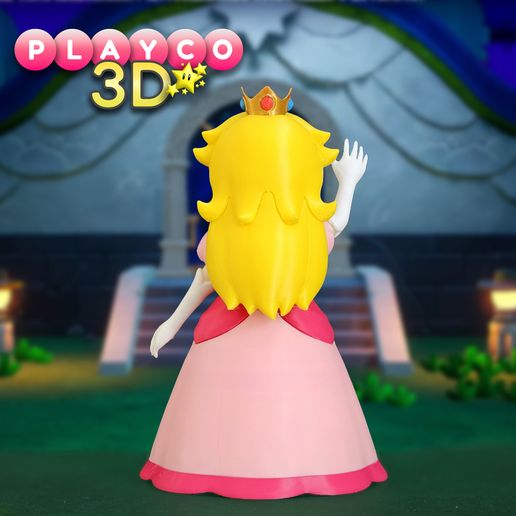 👸 Princess Peach・ 3D File for 3D printing・Cults