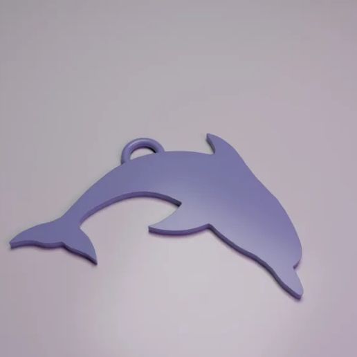 STL file Dolphin Keychain for Printing 🐬 ・3D printer design to download ...