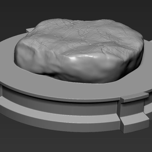 🪨 Decorative Rock Base Stand for figurines・ STL File for 3D printing・Cults