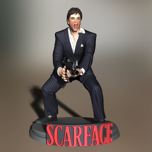 🎬 Al Pacino Tony Montana Scarface・ STL File for 3D printing・Cults