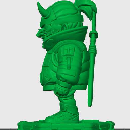 🗡️ Cyber Oni Ronin - Cyberpunk Chibi Collection [STL].・ 3D File for 3D ...