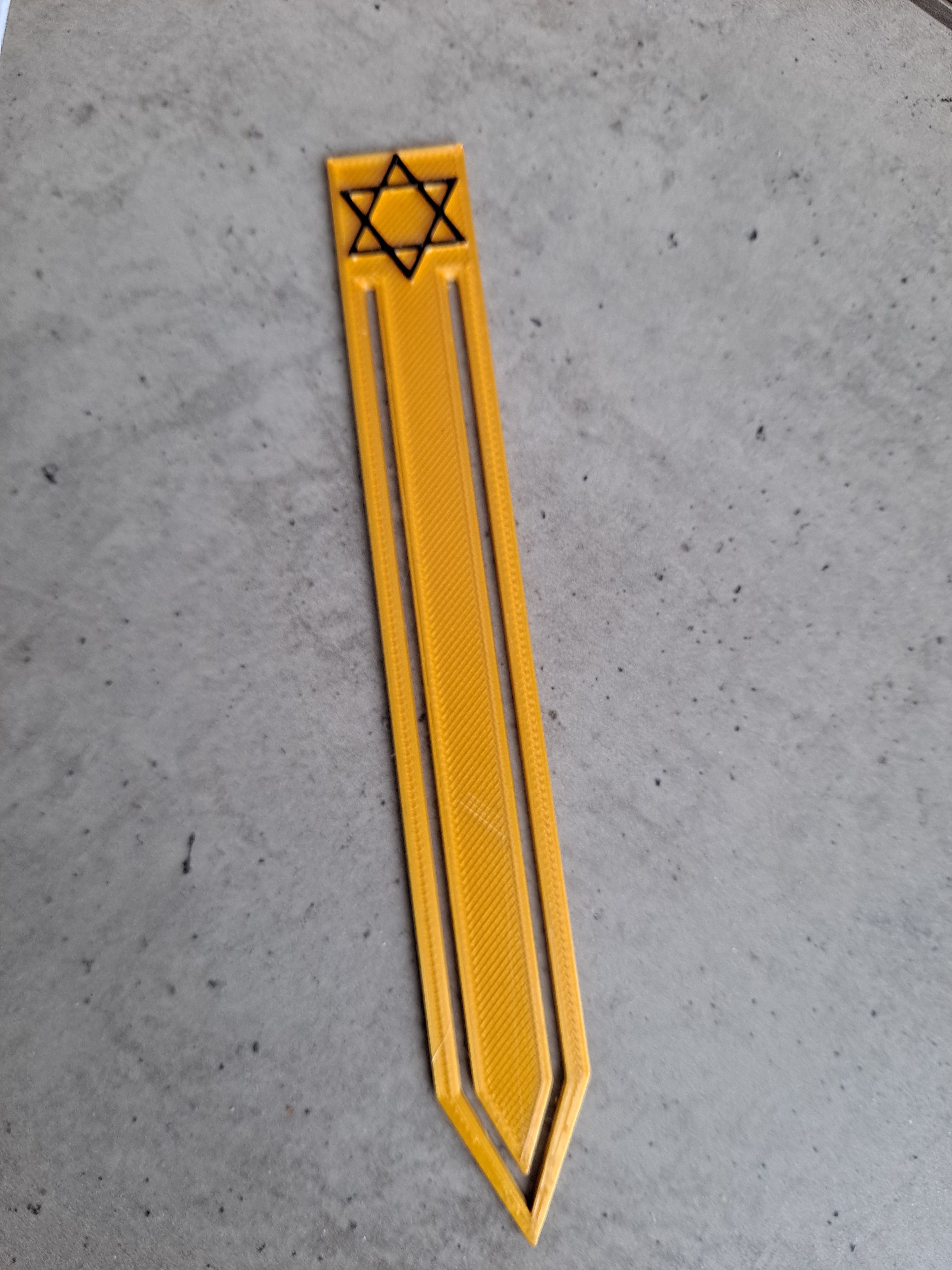 Download free STL file Star of David Bookmark • 3D printing object ・ Cults