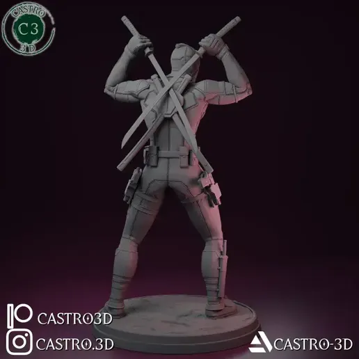 🦸 deadpool・ 3MF File for 3D printing・Cults