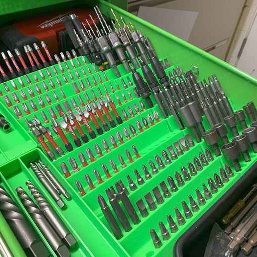 📦 Hex Bit Organizer - Angled・Free 3D File for ・Cults