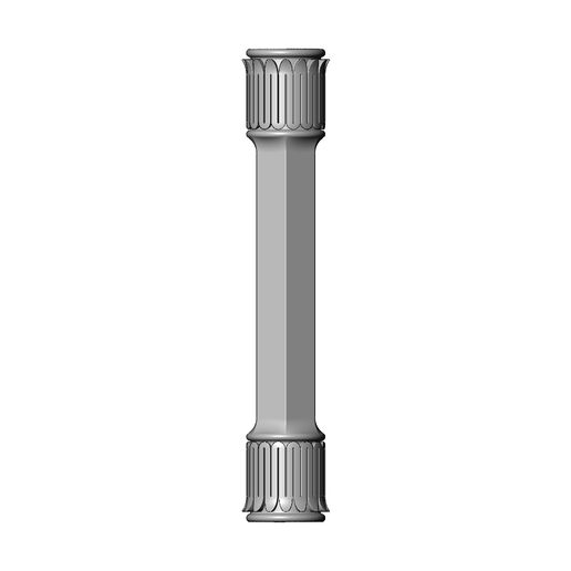 STL file Hexagonal leaf scroll moroccan arabic islamic pillar column 3D ...