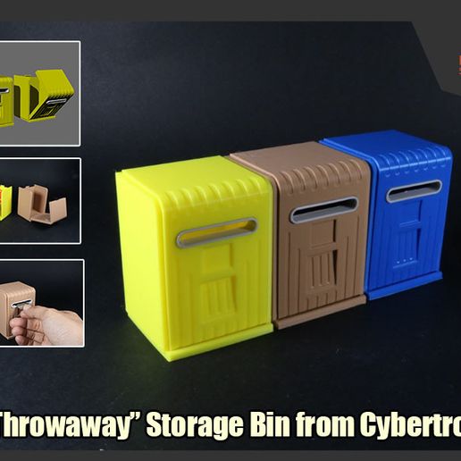 🤖 "Throwaway" Storage Bin from Transformers Cybertron・ 3D File for 3D ...