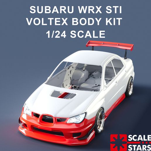🇯🇵 Subaru VOLTEX HAWKEYE body kit 1/24 scale・ 3D File for 3D printing・Cults